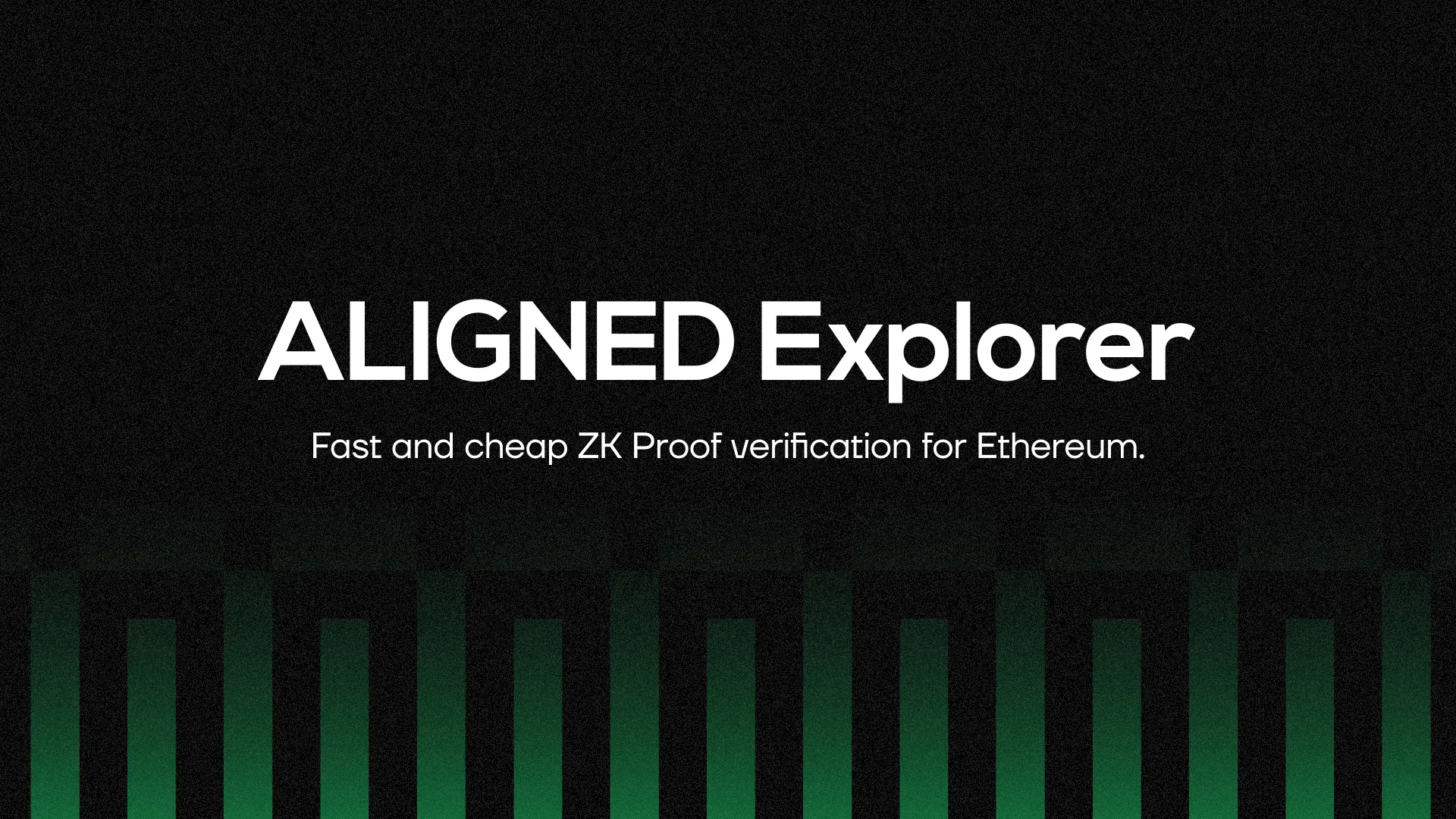 Welcome · Aligned Explorer
